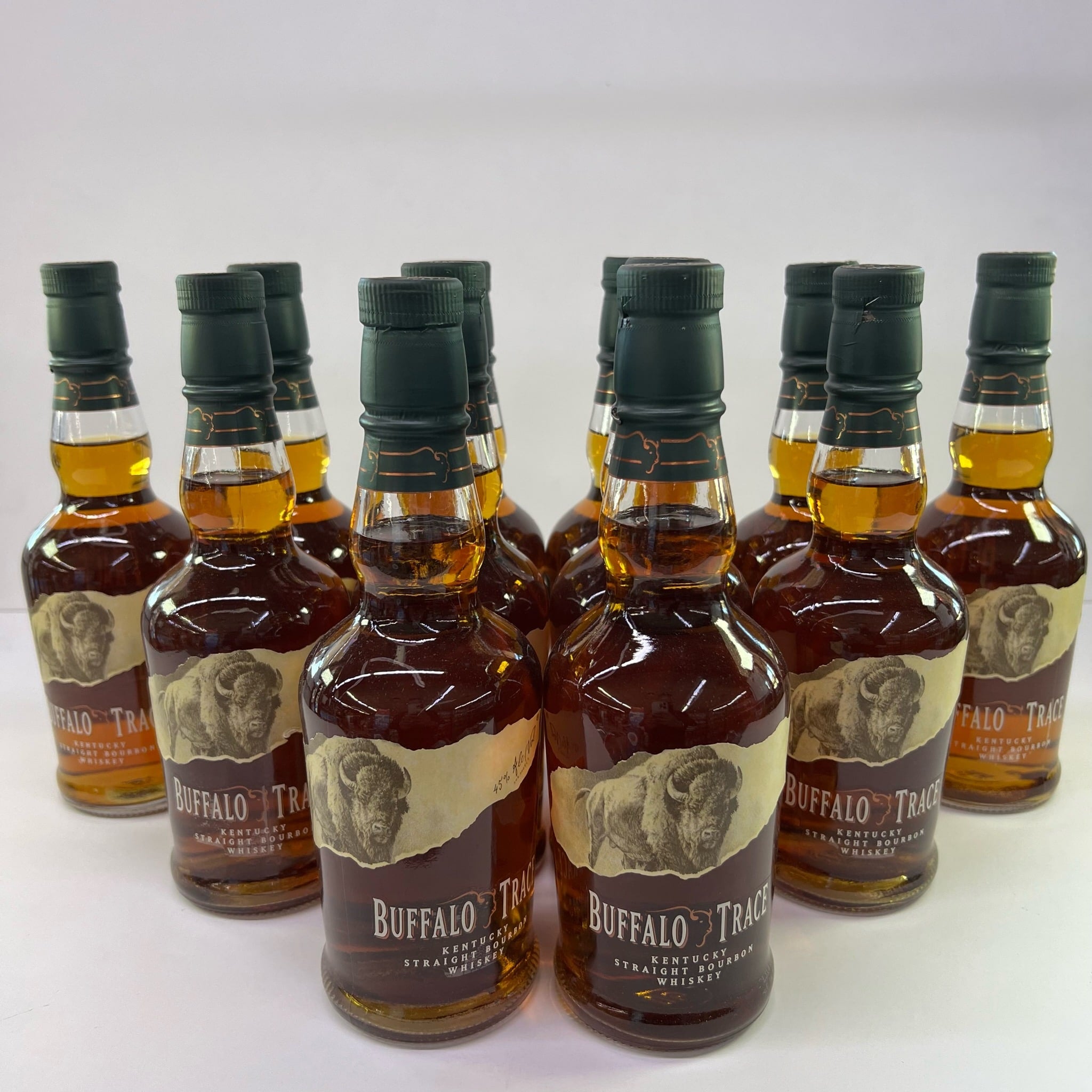 Buffalo Trace Bourbon Whiskey - Full Case (12 Bottles - 375 mL) – Bob's ...